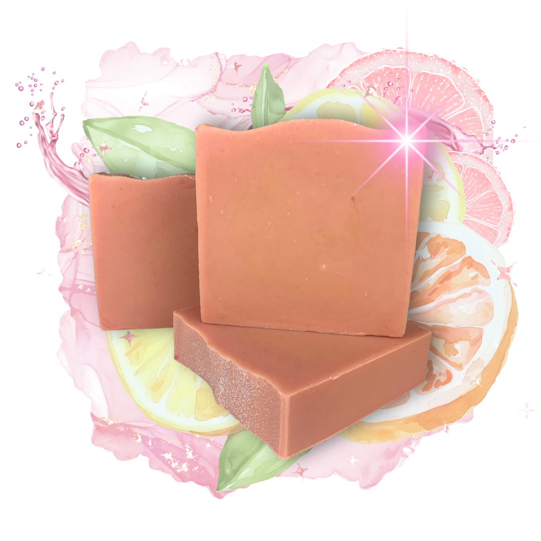 Pink Champagne Sparkle Goat Milk & Tallow Soap | OFP Farms
